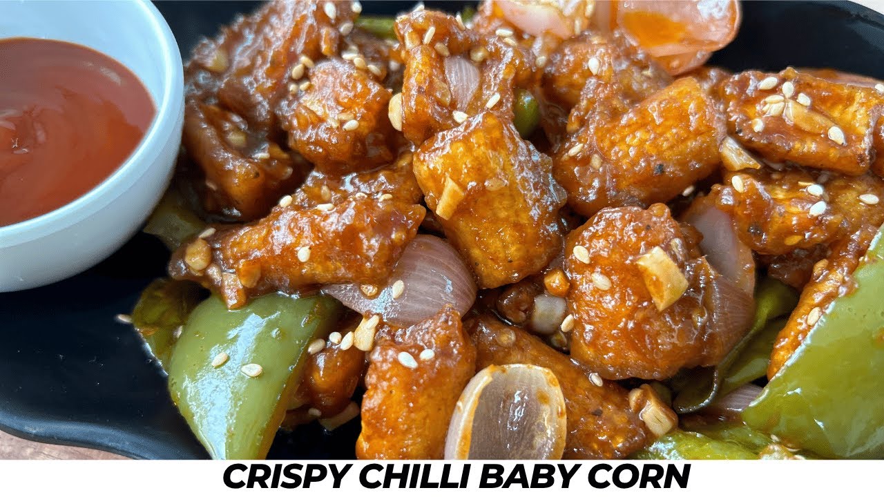 Crispy Chilli Baby Corn Recipe | Baby Corn Manchurian Recipe ...