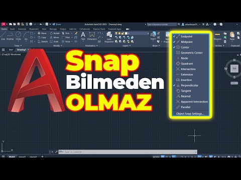 Snap Modlarıyla Çizim Kolaylaşıyor mu? Deneyelim! | AutoCAD 2025
