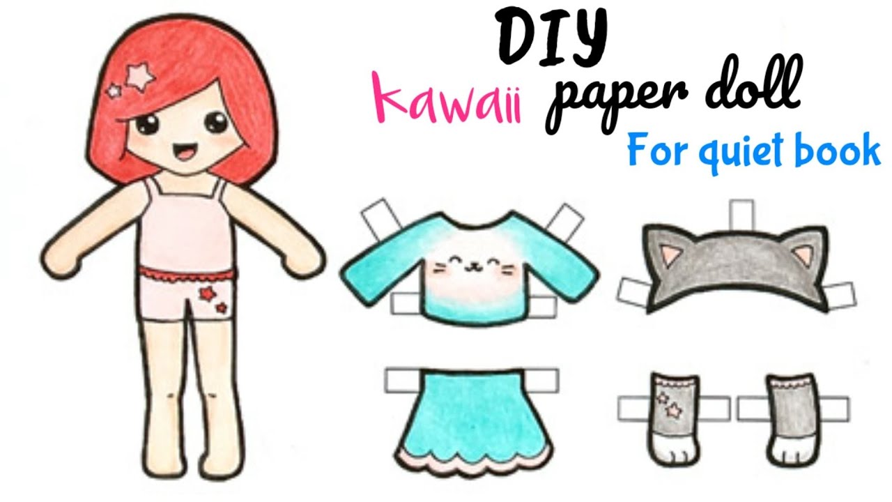 How To Make A Paper Doll For Quite Book Cute Doll Drawing DIY Doll how-to-make-a-paper-doll-for-quite-book-cute-doll-drawing-diy-doll