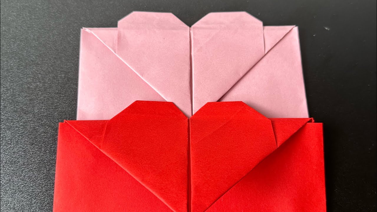Love envelope card Origami - YouTube