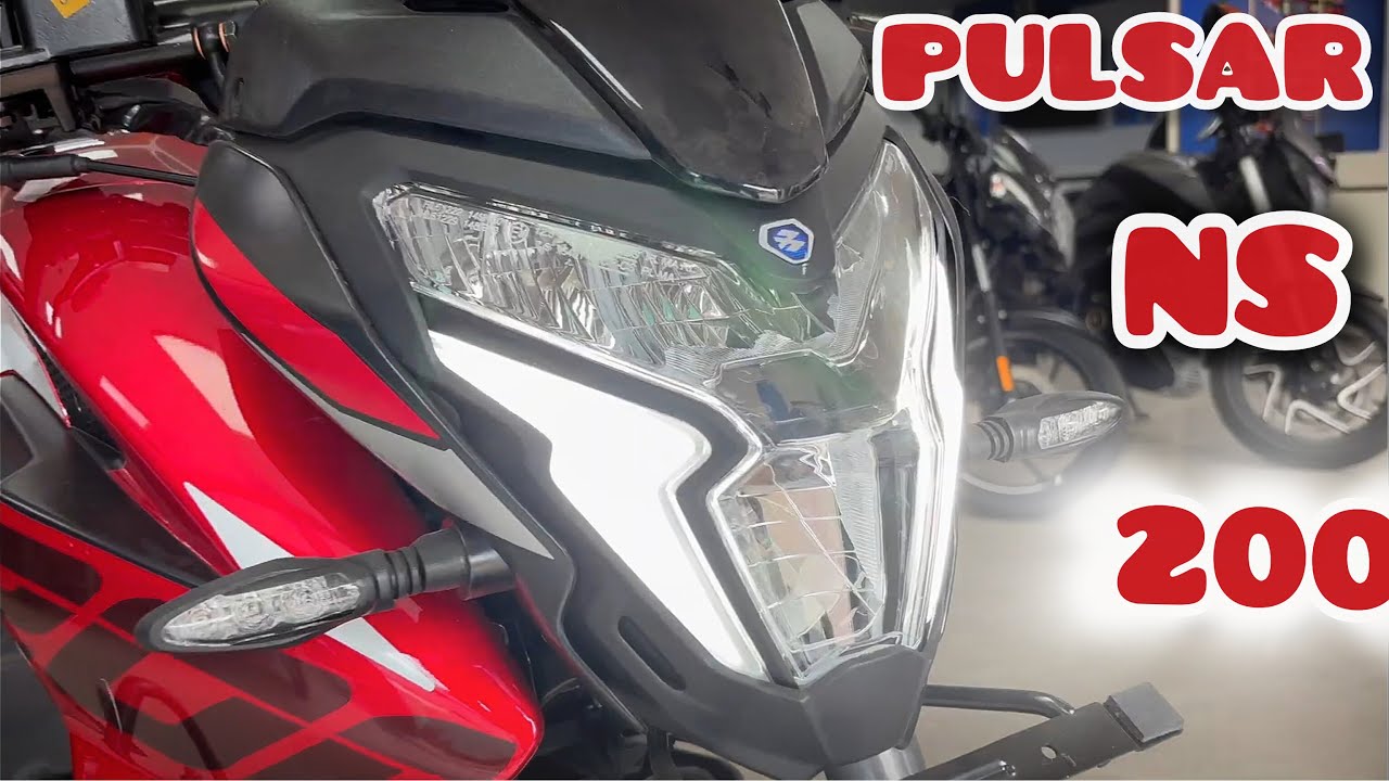 Pulsar NS 200 All LED With Exhaust Sound ... - YouTube