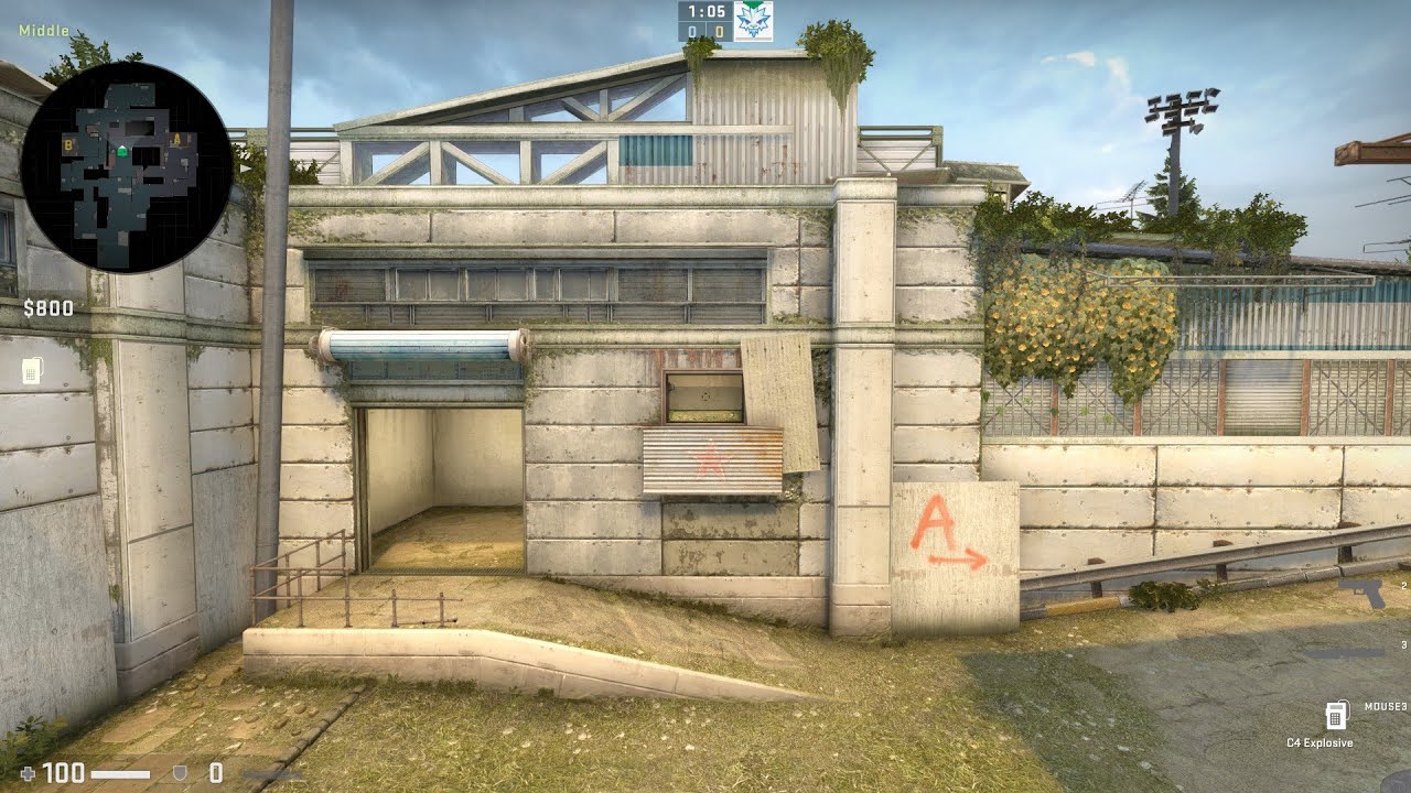 CS:GO New Cache mid window smoke 2021 - YouTube