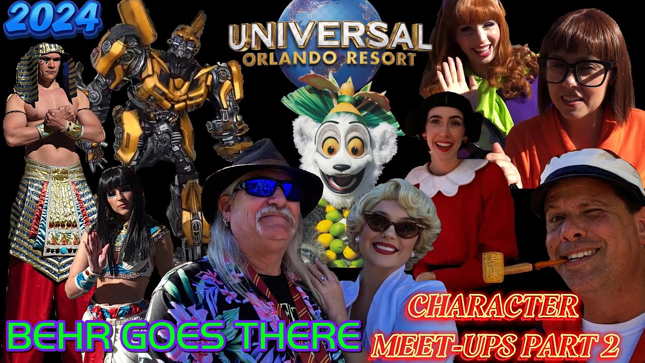Universal Character Meet Ups (part 2) in 4K - YouTube