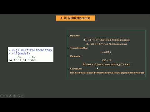 Tutorial Analisis Regresi Linear Berganda Menggunakan Rstudio - YouTube