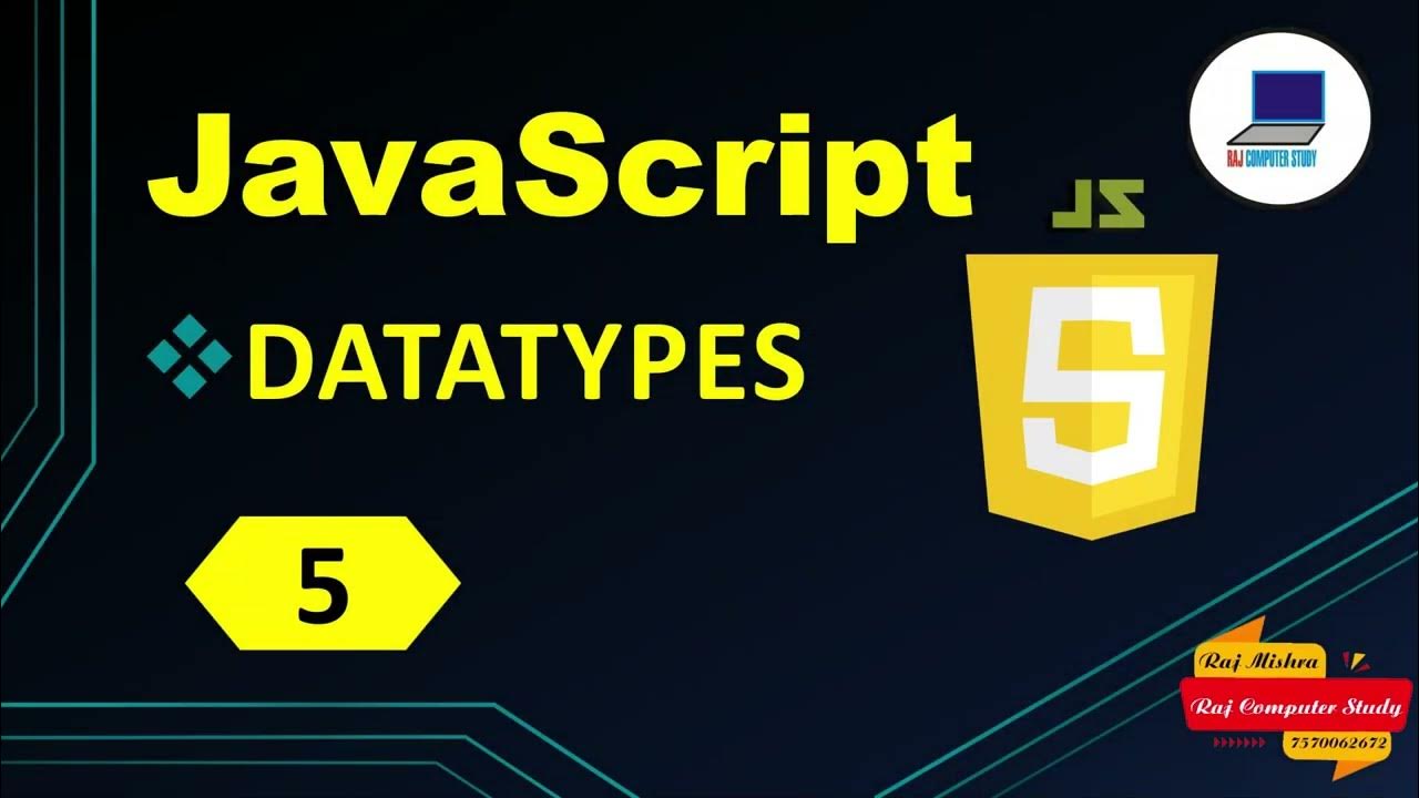 Data Types in JavaScript Part 5 | O Level M2 R5.1 Full Course | Java ...