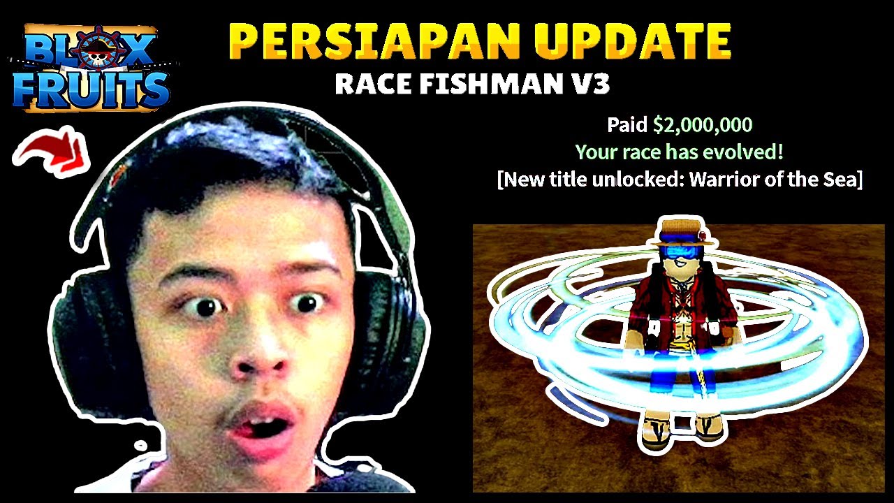 🔴 Persiapan Update #1 - Upgrade Fishman V3 | Roblox Blox Fruit Indo ...