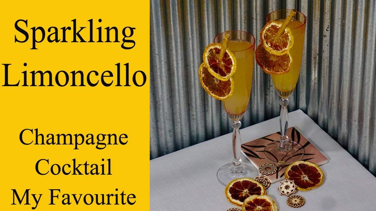 How to make Sparkling Limoncello Cocktail recipe - YouTube