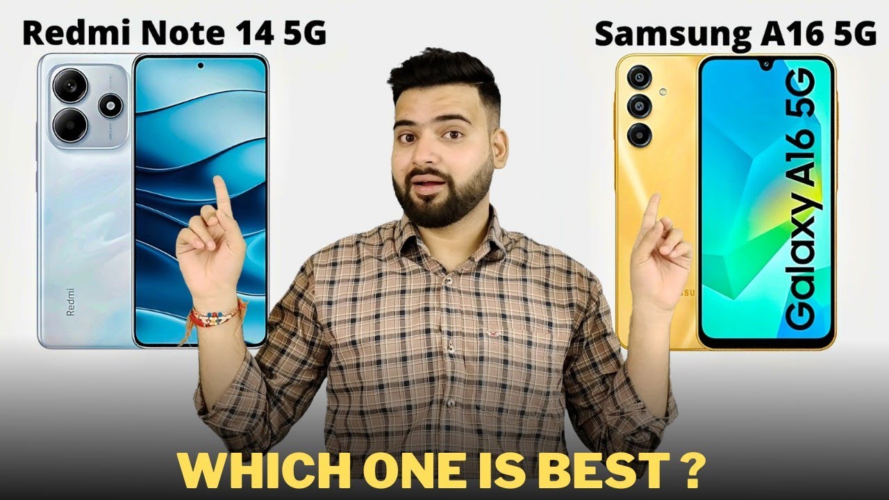 Redmi Note 14 5G vs Samsung A16 5G - Full Comparison in Hindi | GALTI ...