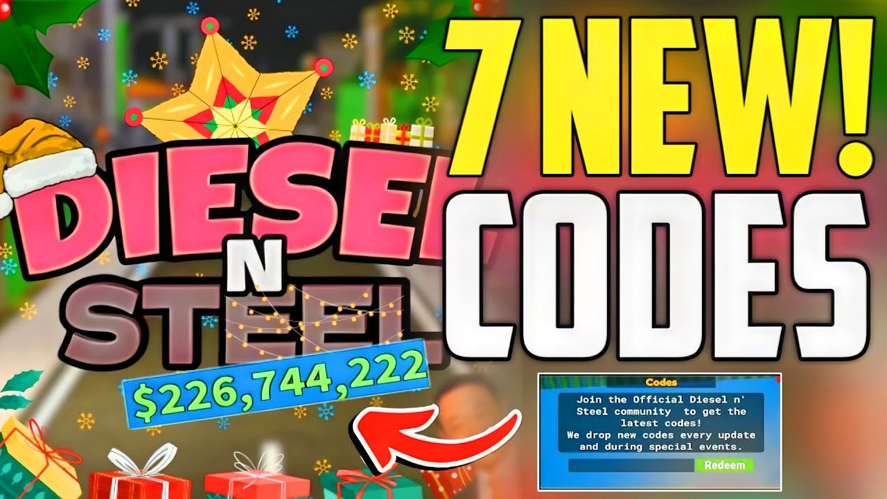 ️WINTER UPDATE]CODES⚠️DIESEL N' STEEL ROBLOX CODES 2025 - CODES FOR ...