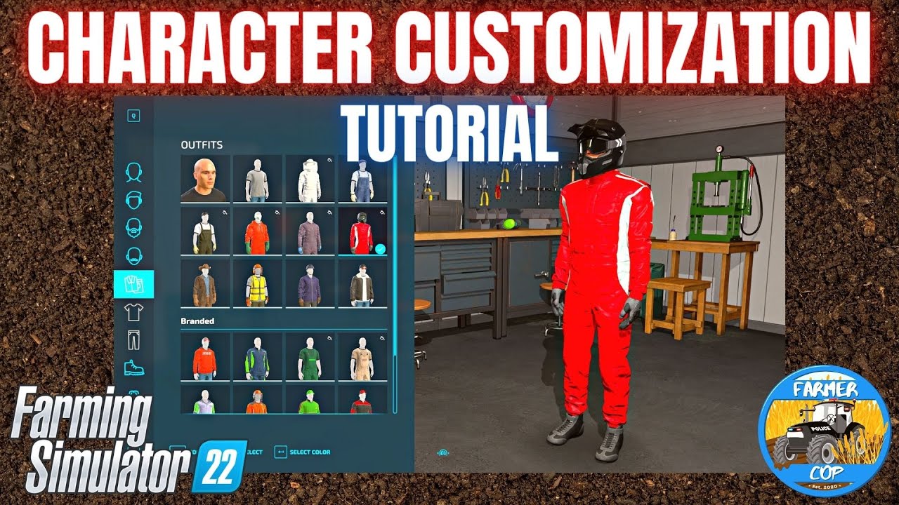 CHARACTER CUSTOMIZATION GUIDE - Farming Simulator 22 - YouTube