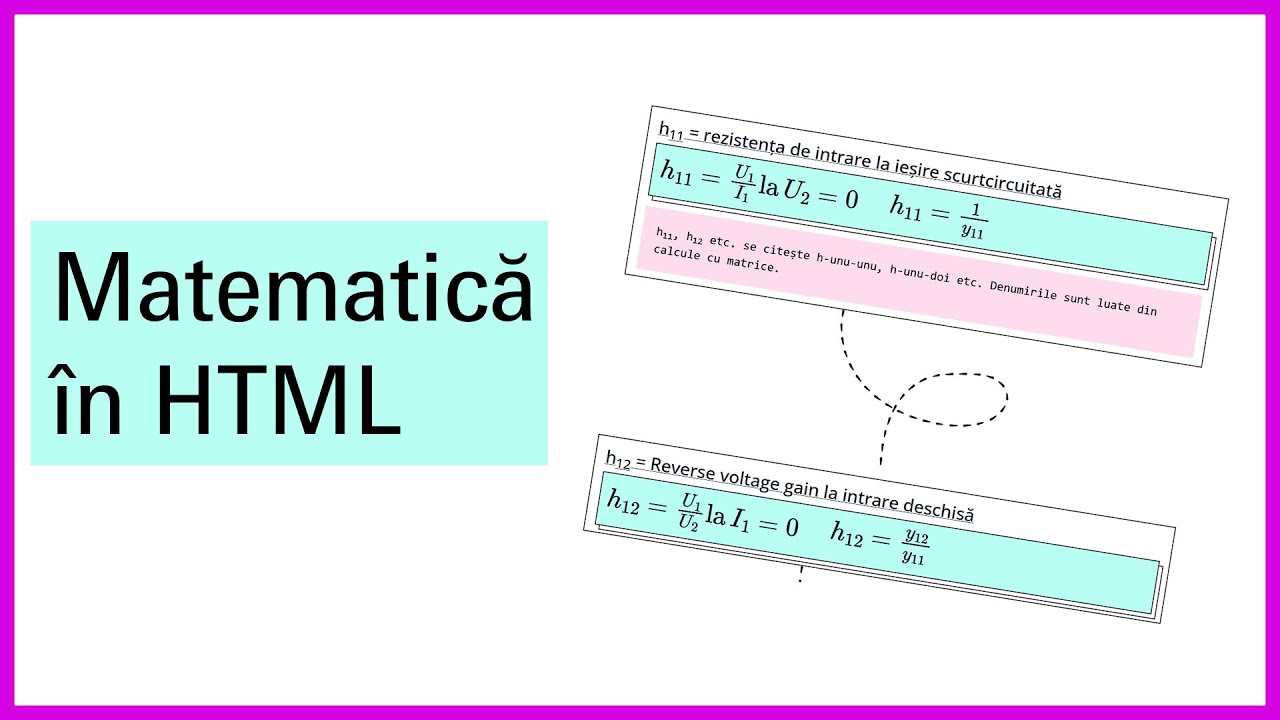 Cum scriu formule matematice in HTML pentru Science Stories? - YouTube