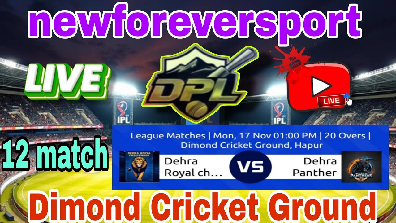 1ST innings Dehra Royal challengers vs Dehra Panther Live Cricket Match ...