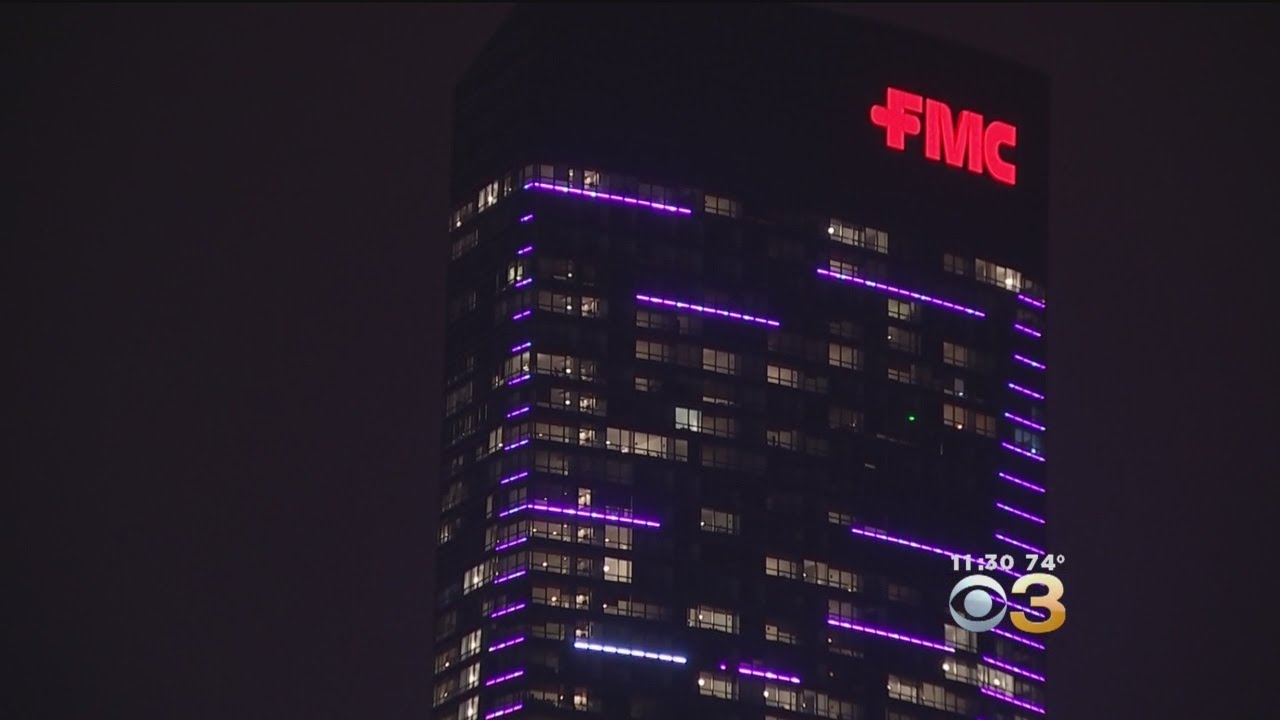 FMC Tower Lights For The Cure - YouTube