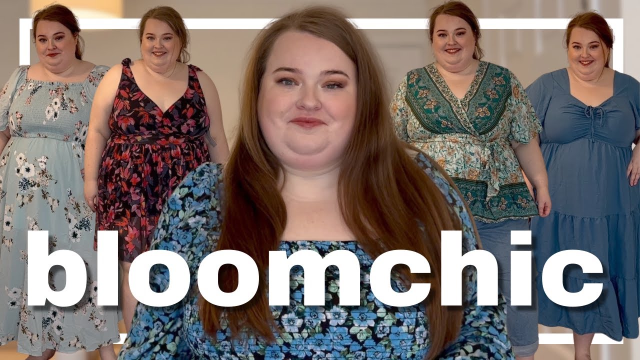 NEW IN AT BLOOMCHIC | plus size fashion try on haul | swimwear, dress ...