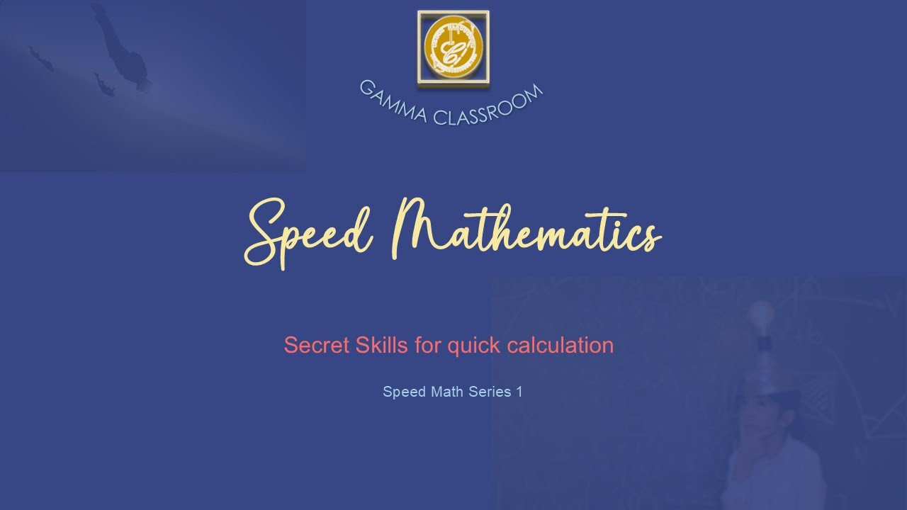 Speed Mathematics, Quick Mental Calculation, Video 1: Using a Reference ...