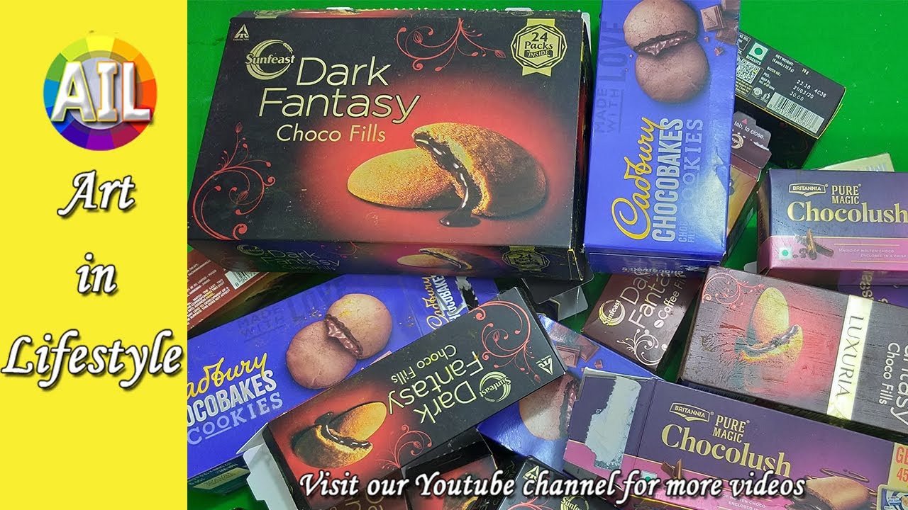 #Best way to Reuse Empty Biscuit Box #Best out of Waste Biscuit Cover # ...