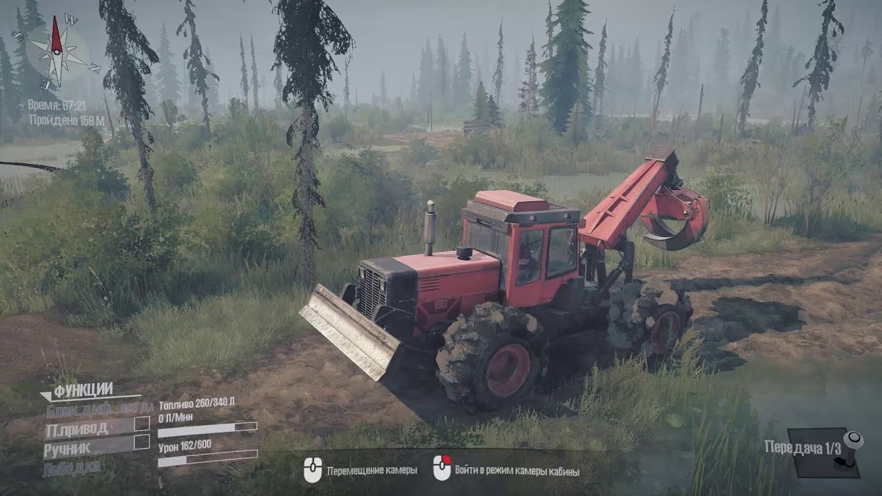 MudRunner part 2 K-8400 Skidder + Ford F150 / MudRunner часть 2 Бизон ...