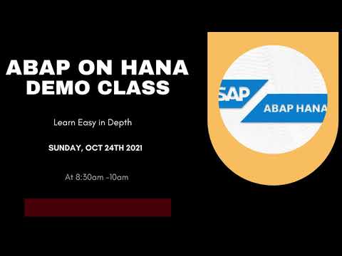 ABAP ON HANA DEMO CLASS