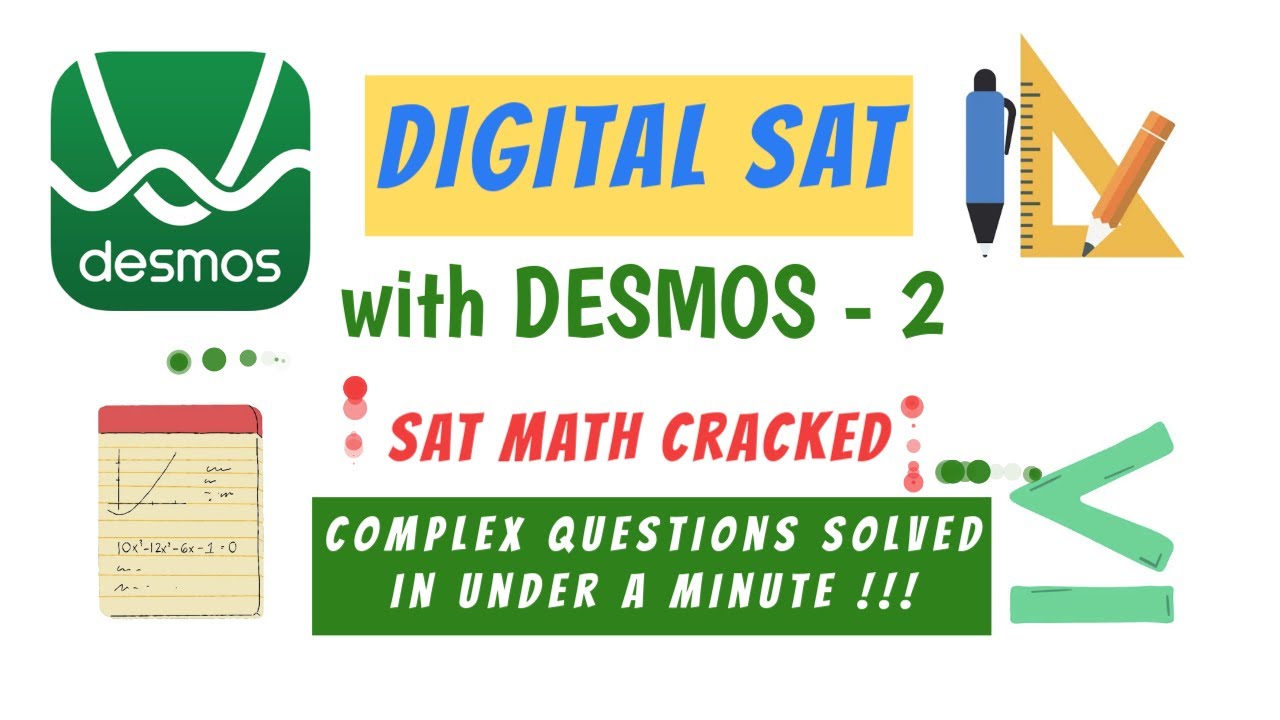 Ultimate DSAT Math problem solving with DESMOS Pt 2 | Mother of all resources!! - YouTube