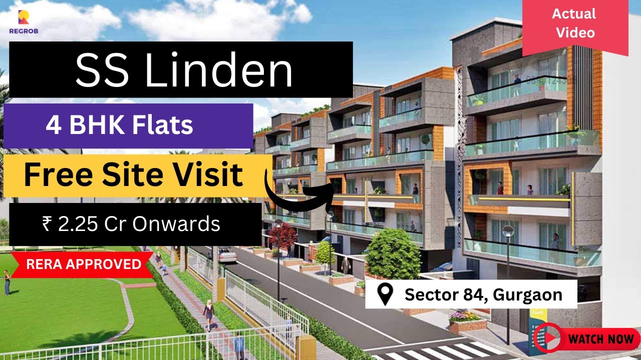 New 4 BHK Flats For Sale in Sector 84, Gurgaon | SS Linden | ☎ +91 ...