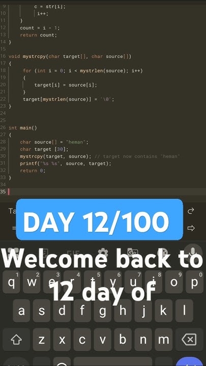 12/100 days coding challenge #hemancodes #coding #shorts - YouTube