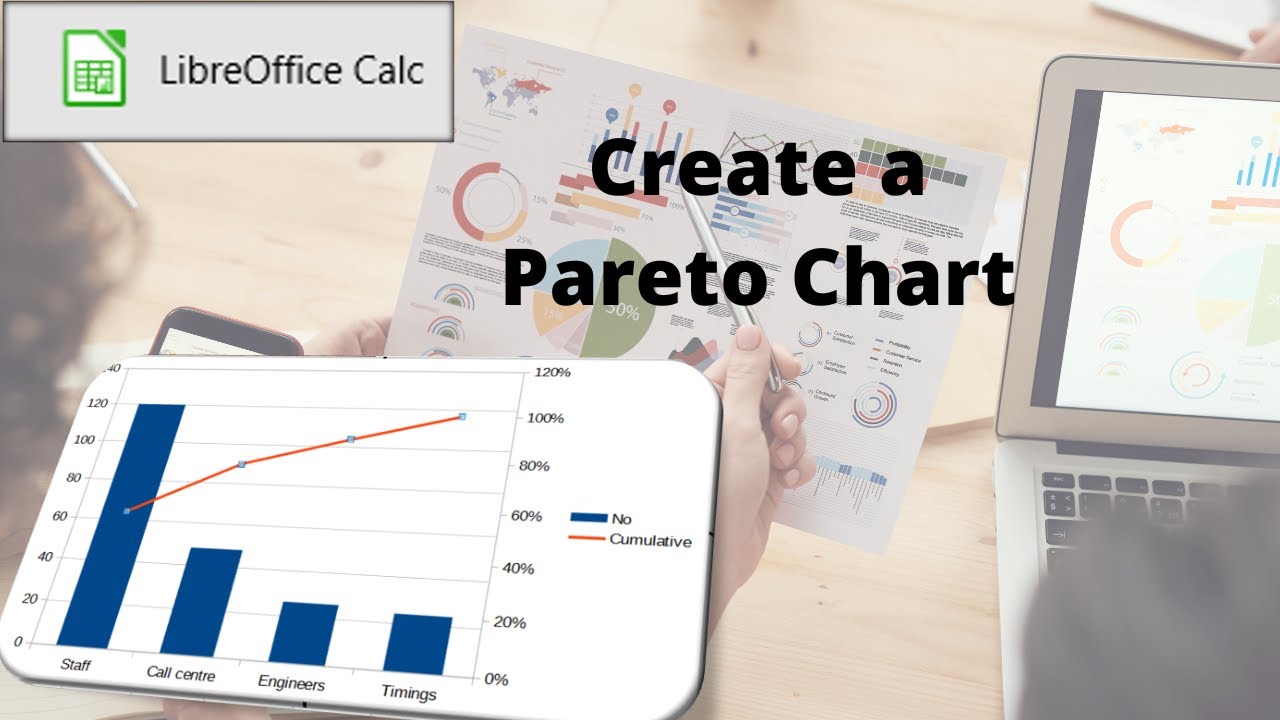 How to create a Pareto chart in LbreOffice Calc - YouTube