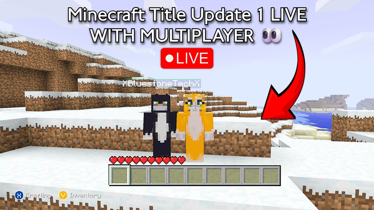 Minecraft Xbox 360 – Title Update 1 LIVE! | The Very First Console ...