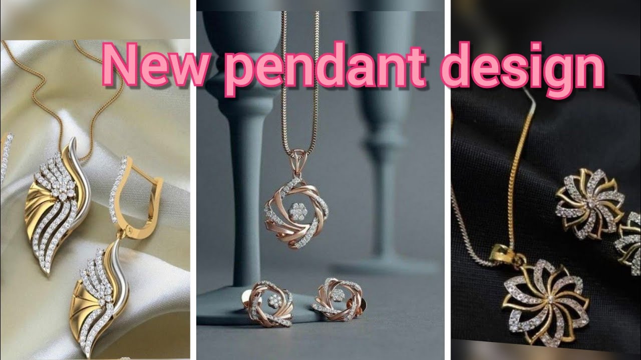 Trendy New Pandant Design ll Gold Design ll Diamond Design 2023 - YouTube