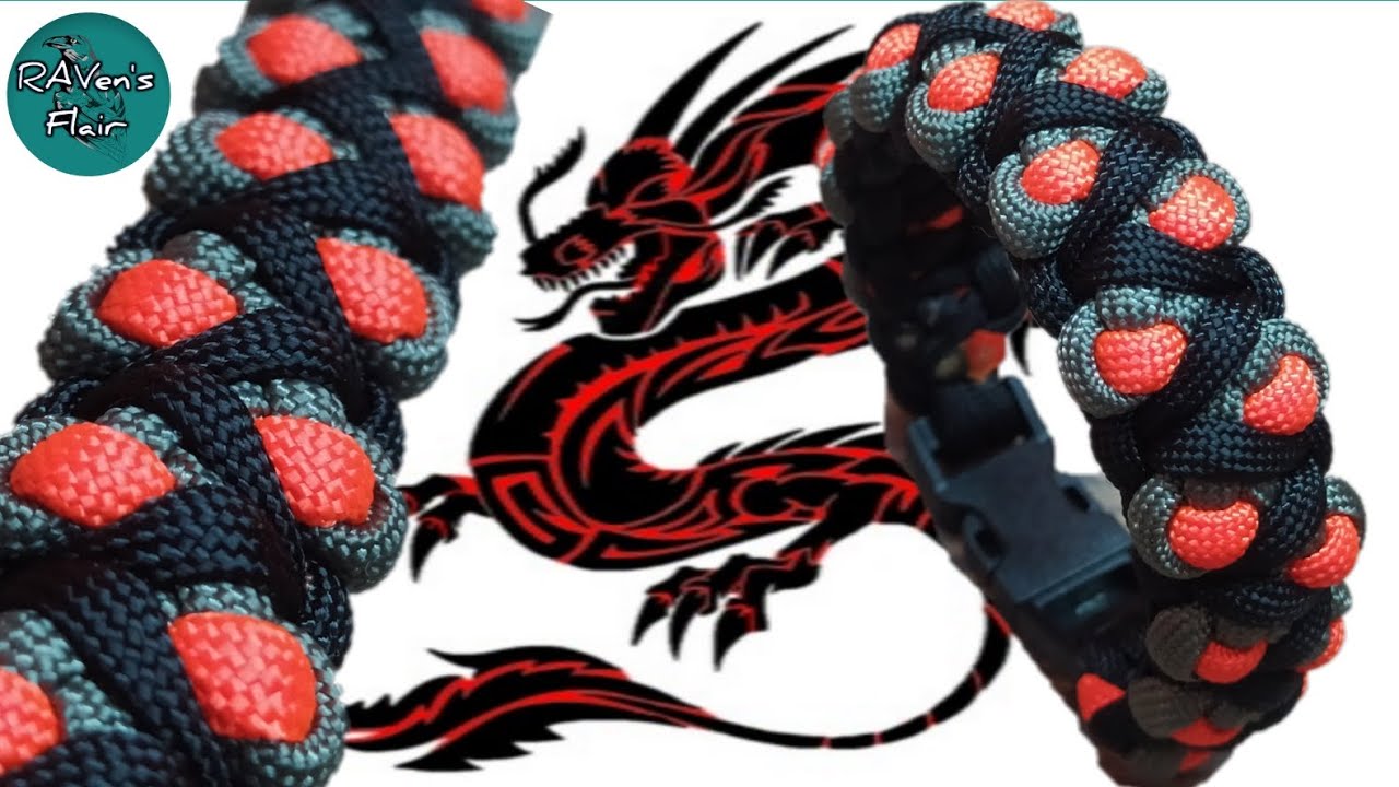 Dragon Tamer Paracord Bracelet design/how to make - YouTube