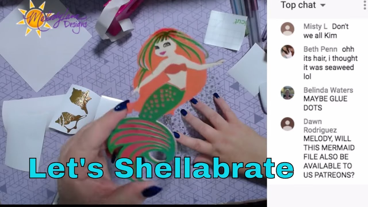 Acetate and Vinyl Shellabration Card Made with Cricut - YouTube