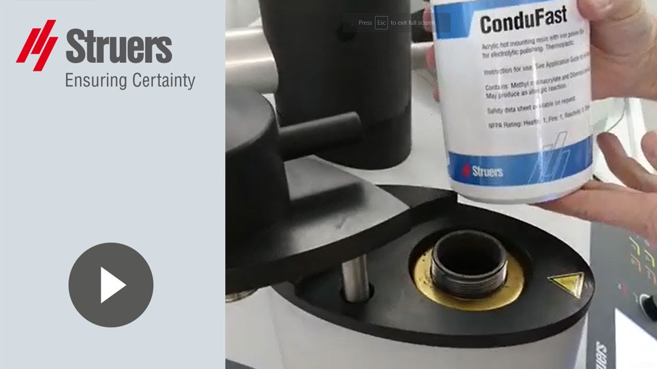 Hot Mounting: How to achieve a hot mounting press with Struers ...