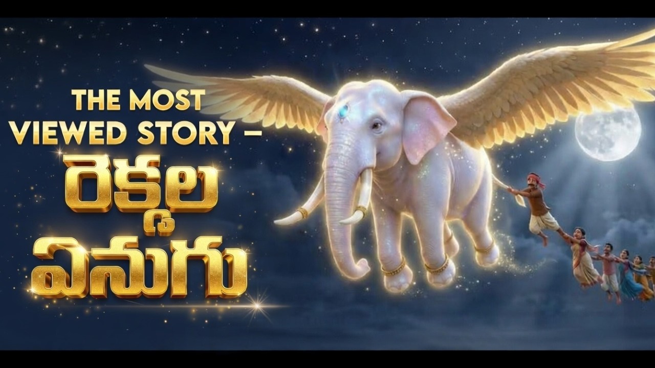 రెక్కల ఏనుగు 🐘🪽winged elephant story telugu - YouTube