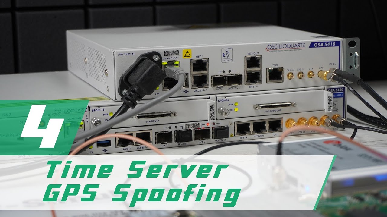 4. GP-Simulator. Time Server GPS Spoofing Vulnerability Testing - YouTube
