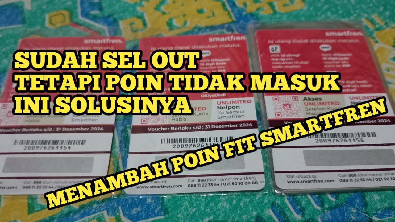 CARA SEL OUT VOCHER SMARTFREN AGAR MENDAPATKAN POIN FIT YANG BARU - YouTube