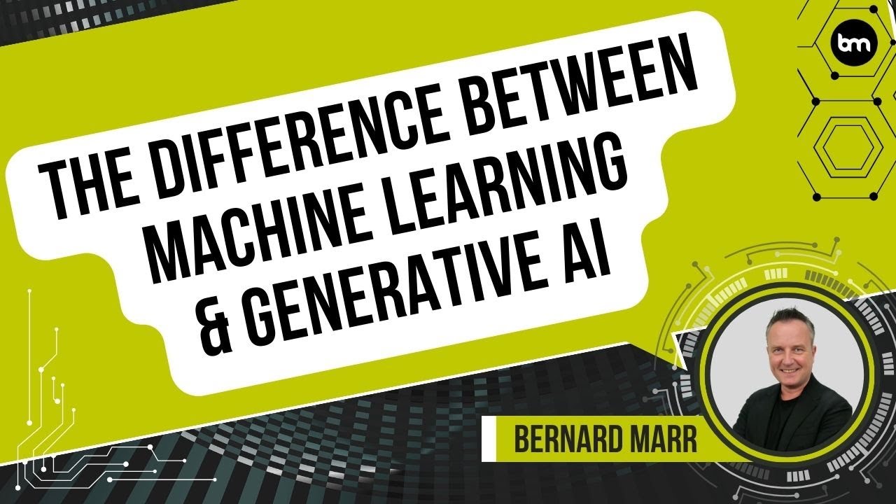 The Difference Between Machine Learning and Generative AI - YouTube