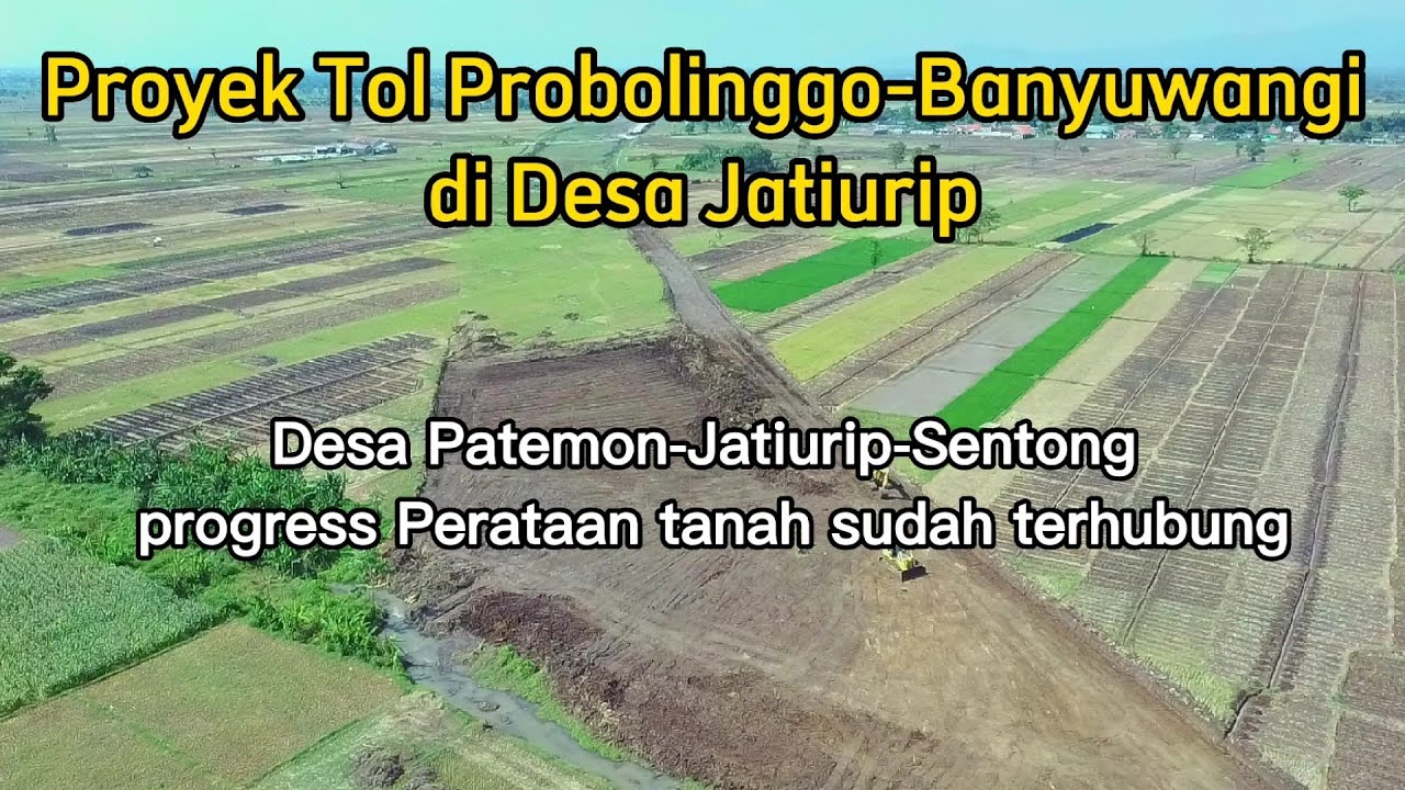 Pengerjaan proyek Tol Probowangi di Desa Jatiurip Krejengan Kabupaten ...