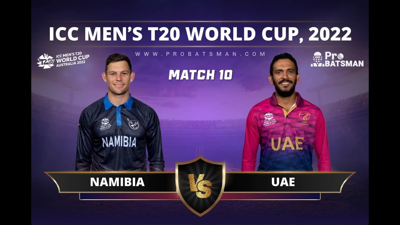 UAE VS NAM | Namibia vs United Arab Emirates 10th Match | ICC Men T20 ...