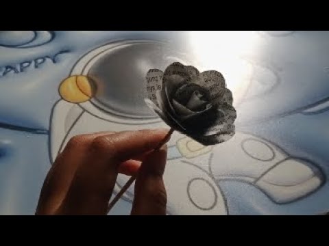 TUTORIAL BUNGA MAWAR DARI KERTAS🌷| BY: NAFISA - YouTube