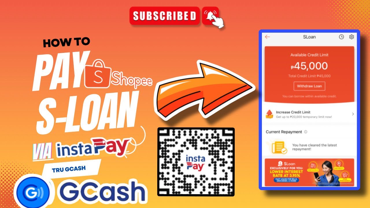 Learn How To PAY Shopee SLOAN FAST with Instapay QR code via Gcash 2025 ...