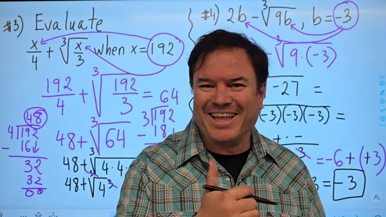 CUBE ROOTS - EVALUATING EXPRESSIONS - YouTube