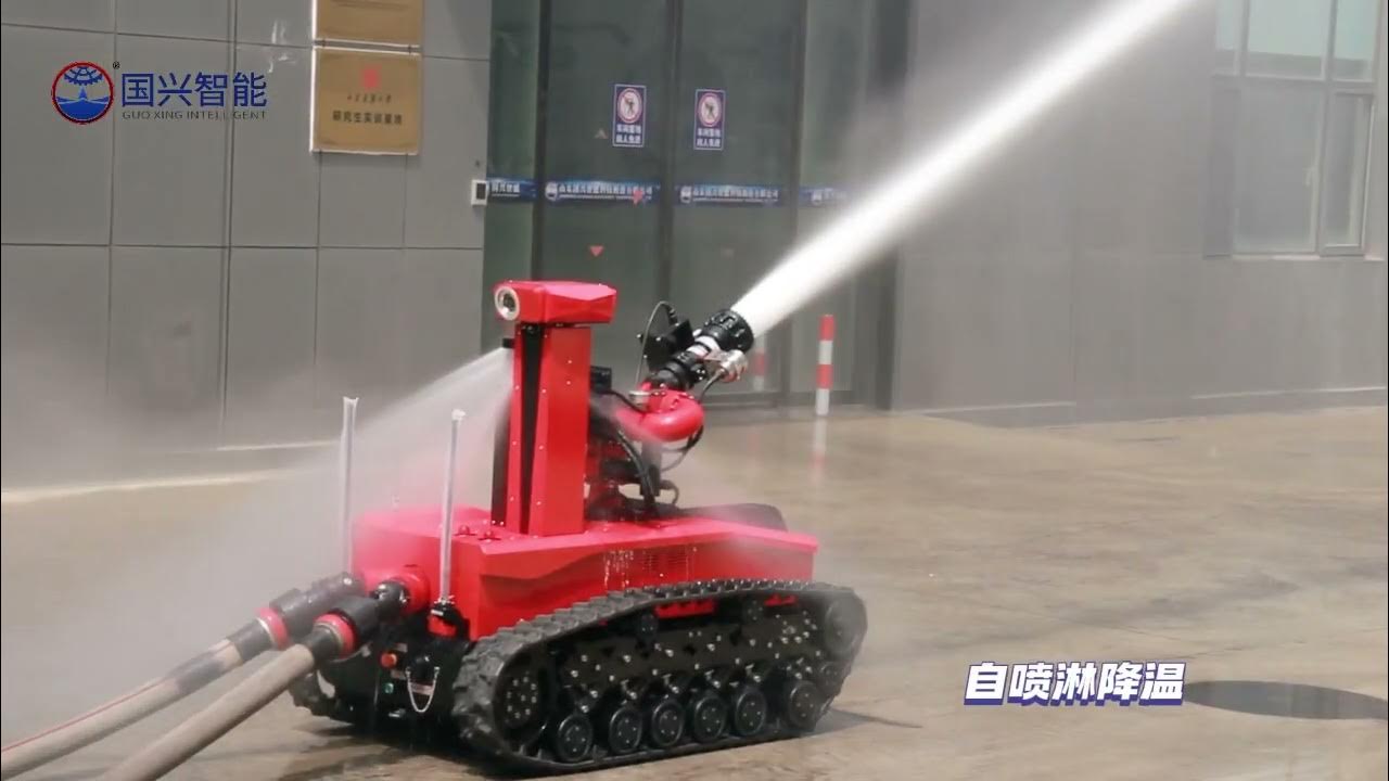 Smart firefighting equipment 1km remote control camera fire fighter ...