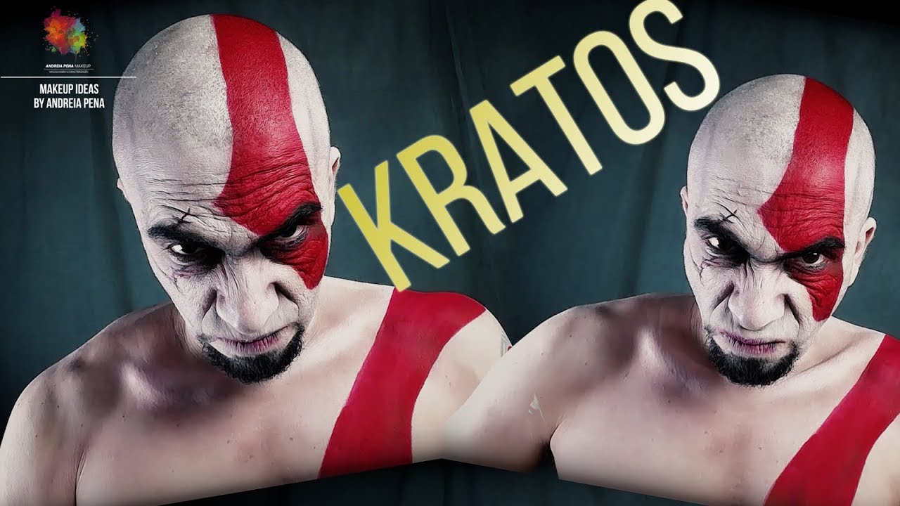 "Kratos" - God of War Inspired Makeup Tutorial @Lisboa Games Week (DIY ...