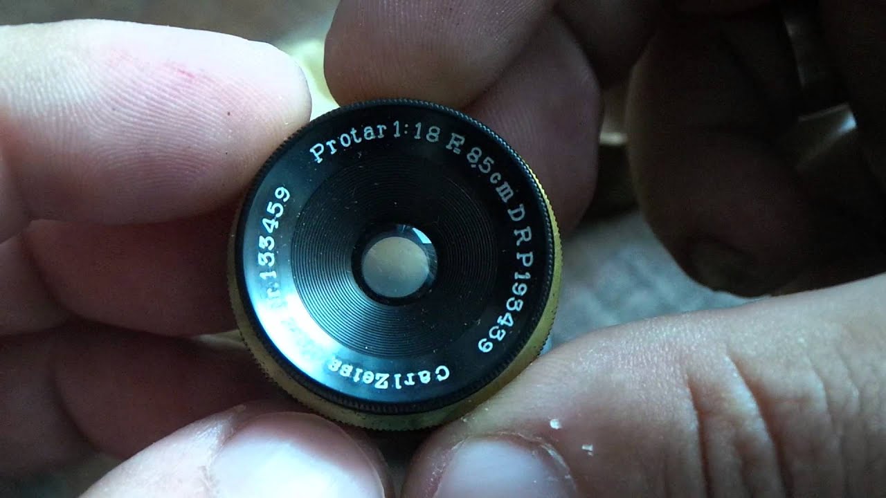 Редкий объектив Carl Zeiss Jena PROTAR - YouTube