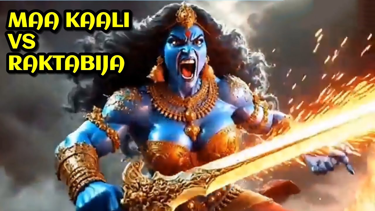 माँ काली और रक्तबीज | Maa Kali Vs. Raktabija | Kali Puja | Durga Puja ...
