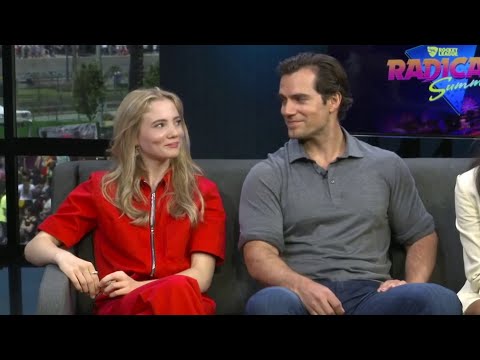 Henry Cavill and Freya Allan
