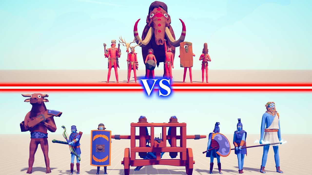 TRIBAL Team vs ANCIENT Team - Totally Accurate Battle Simulator TABS ...