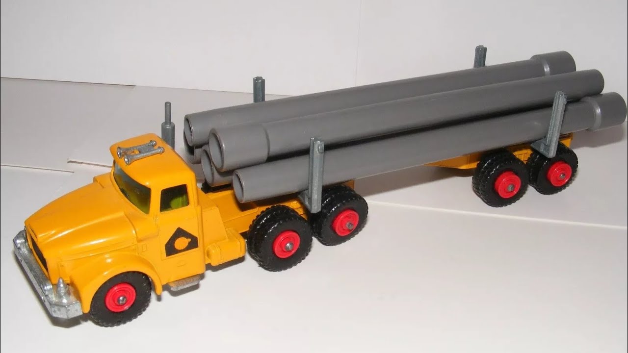 Matchbox King Size K-10 Scammell Contractor Pipe Truck - YouTube