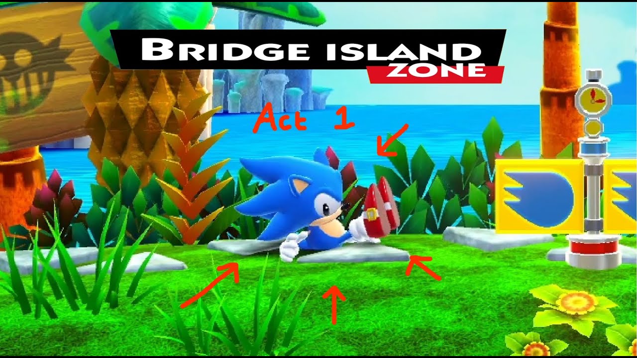 Sonic Superstars - Bridge Island Zone Act 1 in 27.32 as Sonic - YouTube