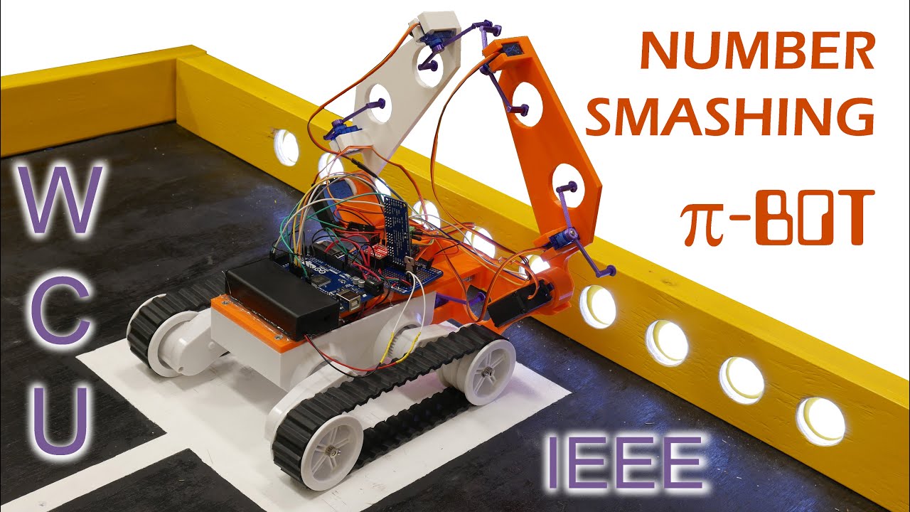 Button-Pushing Robot - WCU IEEE - Max Pi Digits In 3 Minutes - YouTube