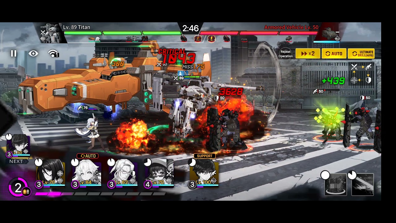 Counter Side Clear EP 3 4-4 hard all medal - YouTube